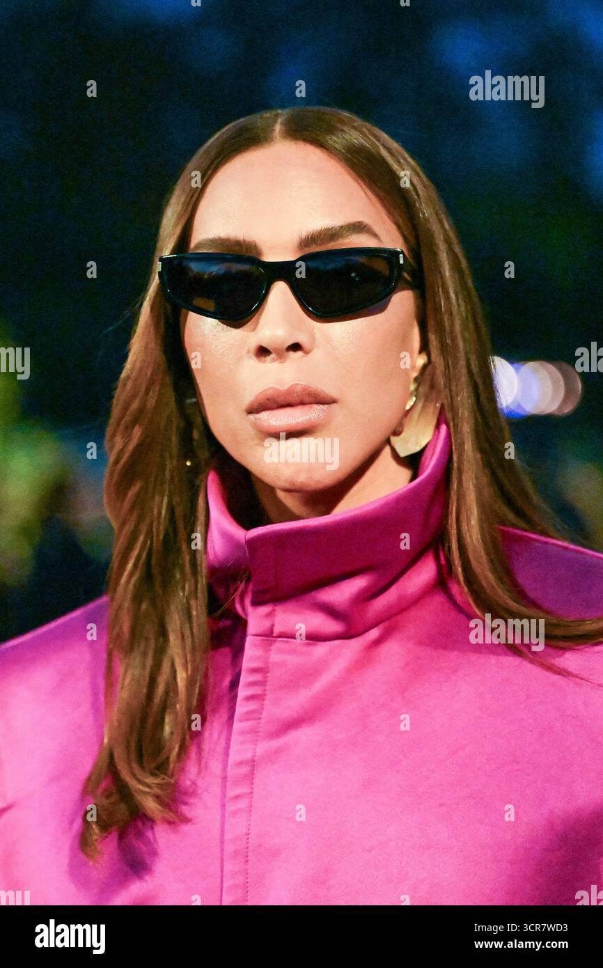 Ines Rau attending the Saint Laurent Womenswear Spring/Summer 2026 show ...