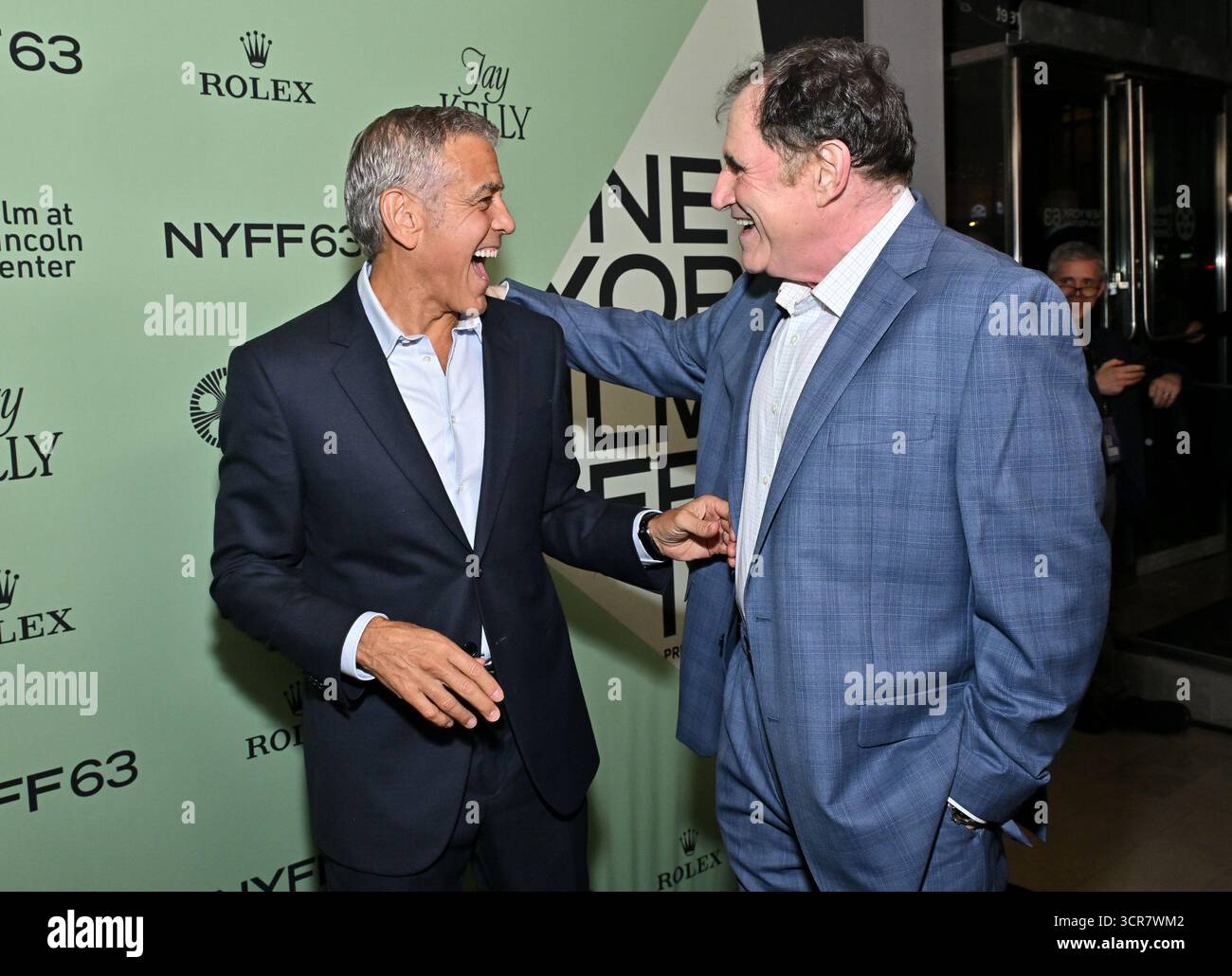 George Clooney, left, and Richard Kind attend the premiere of "Jay ...