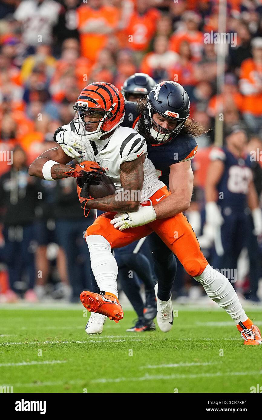 Cincinnati Bengals wide receiver Ja'Marr Chase (1) catches the ball ...