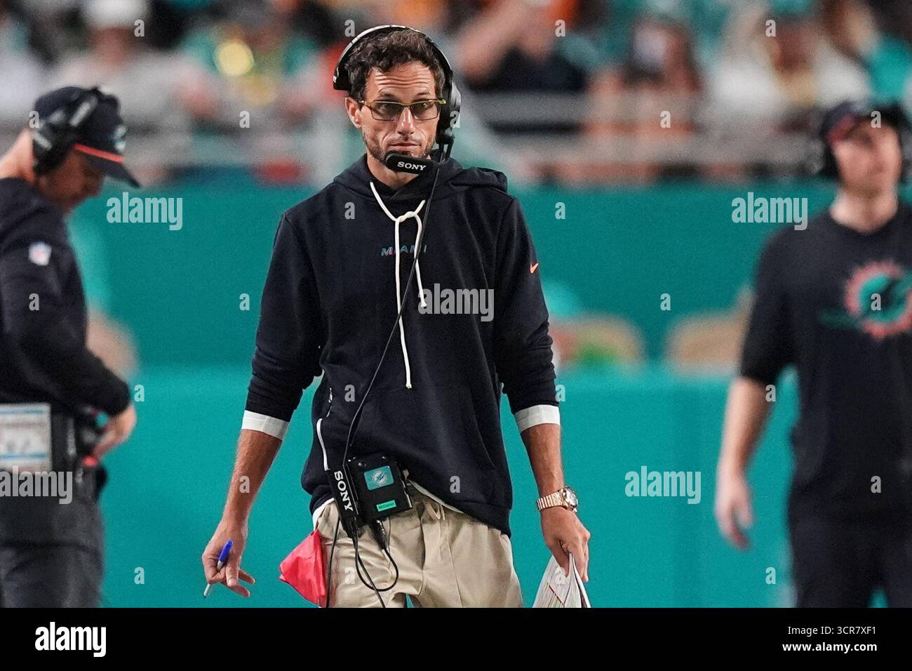 Miami Dolphins head coach Mike McDaniel watches play against the New ...