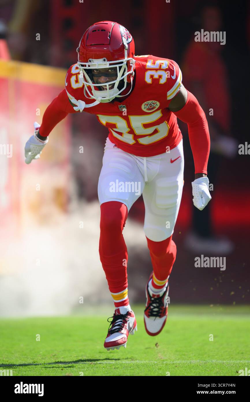 Kansas City Chiefs cornerback Jaylen Watson comes onto the field during ...