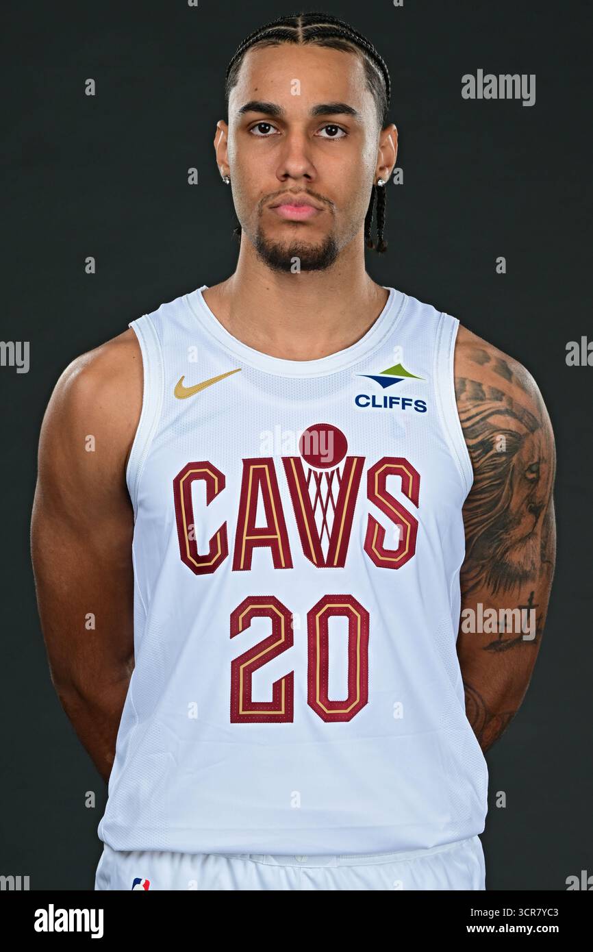 Cleveland Cavaliers forward Jaylon Tyson poses for a photo during the ...