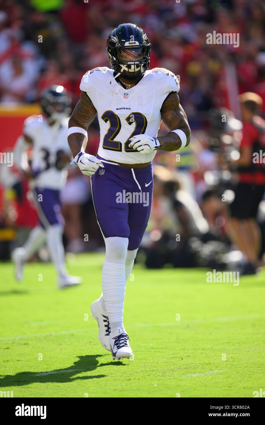 Baltimore Ravens running back Derrick Henry comes onto the field during ...
