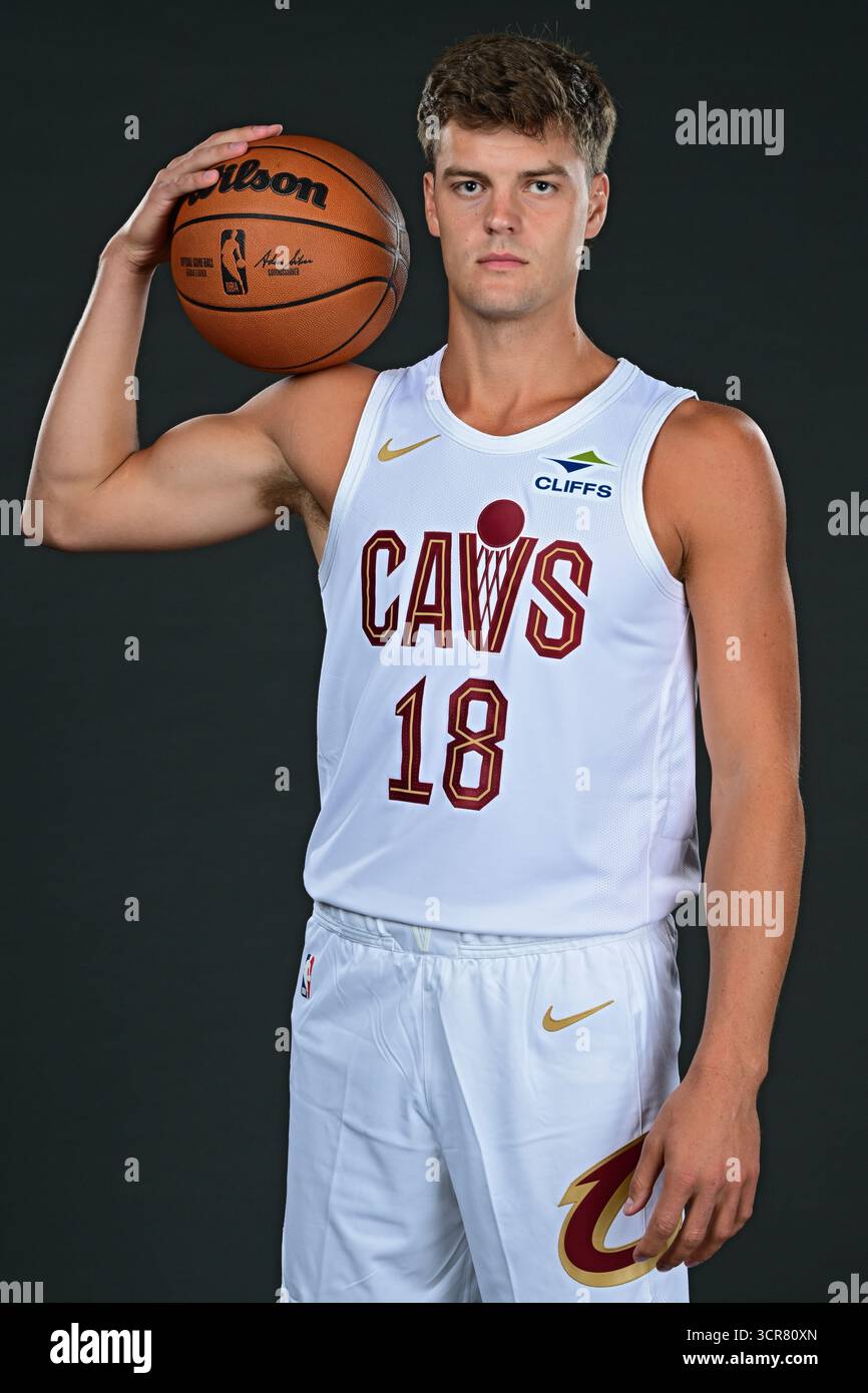 Cleveland Cavaliers forward Miller Kopp poses for a photo during the ...