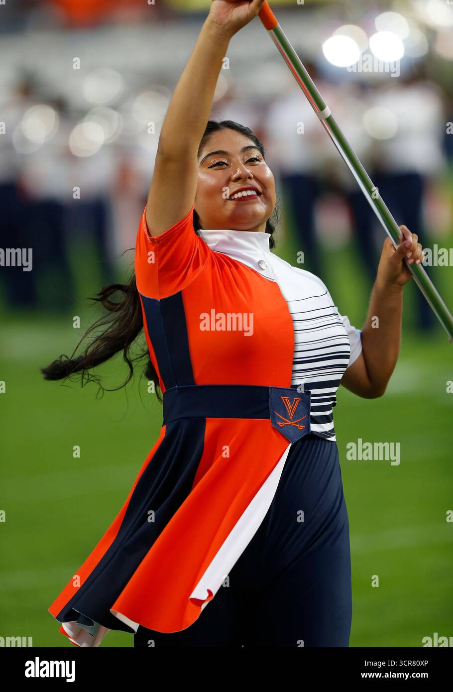 CHARLOTTESVILLE, VA - SEPTEMBER 26: Virginia Cavaliers marching band ...