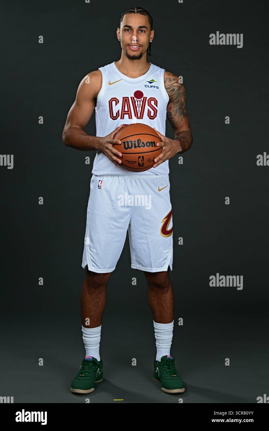 Cleveland Cavaliers forward Jaylon Tyson poses for a photo during the ...