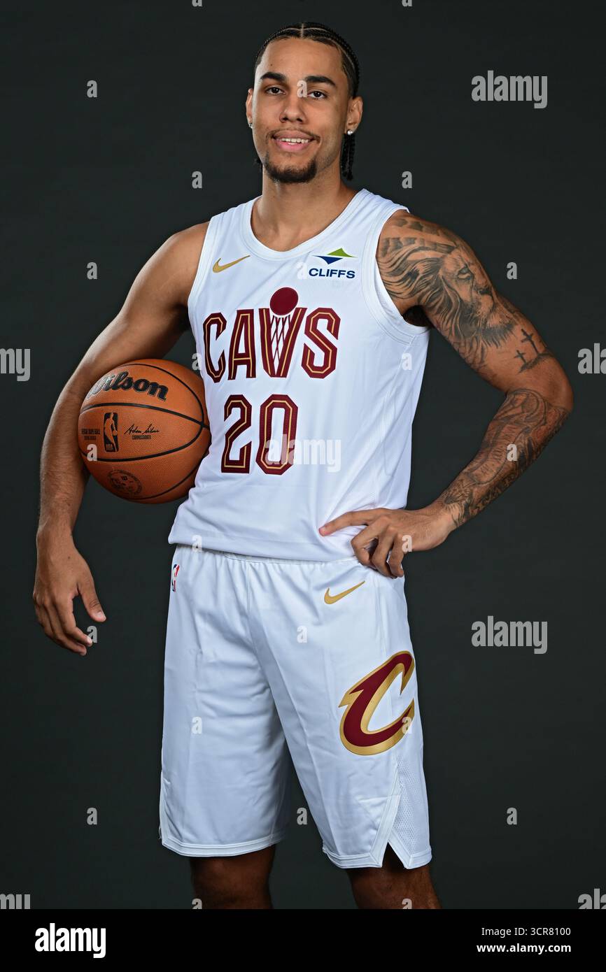Cleveland Cavaliers forward Jaylon Tyson poses for a photo during the ...