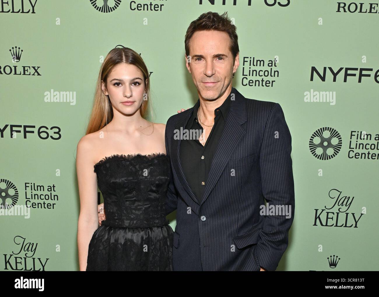 May Nivola, left, and Alessandro Nivola attend the premiere of "Jay ...