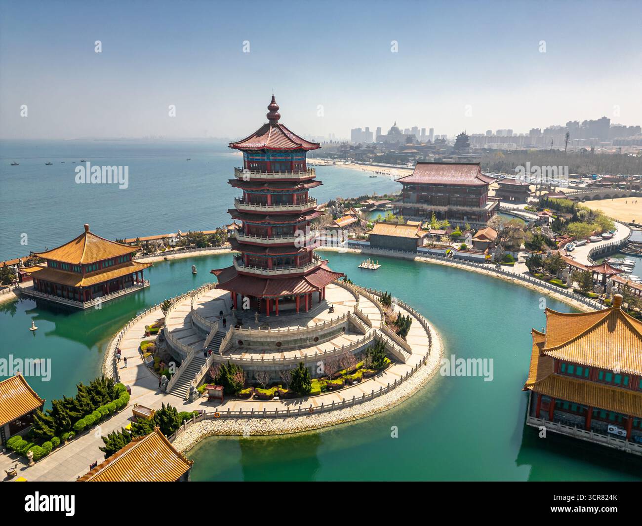 Eight Immortals Crossing the Sea and Welcoming the Immortals Pavilion ...