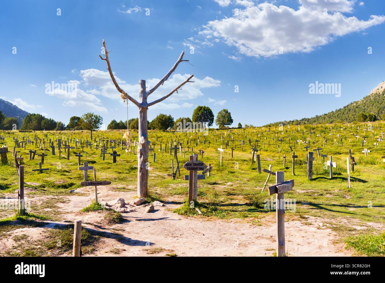 Hill crosses unique place hi-res stock photography and images - Alamy