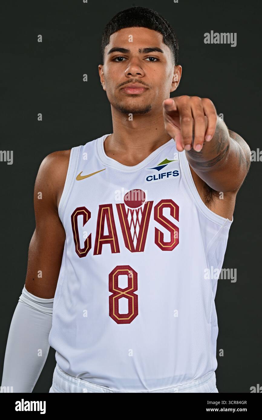 Cleveland Cavaliers guard Killian Hayes poses for a photo during the ...