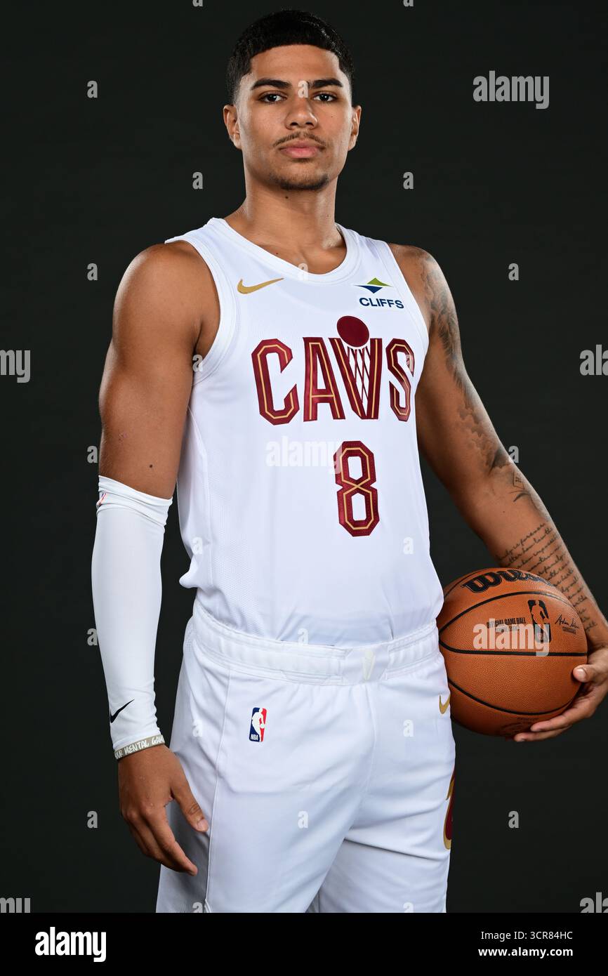 Cleveland Cavaliers guard Killian Hayes poses for a photo during the ...