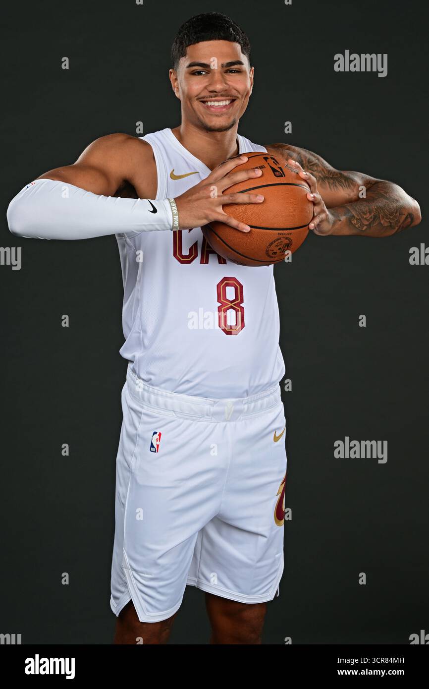 Cleveland Cavaliers guard Killian Hayes poses for a photo during the ...