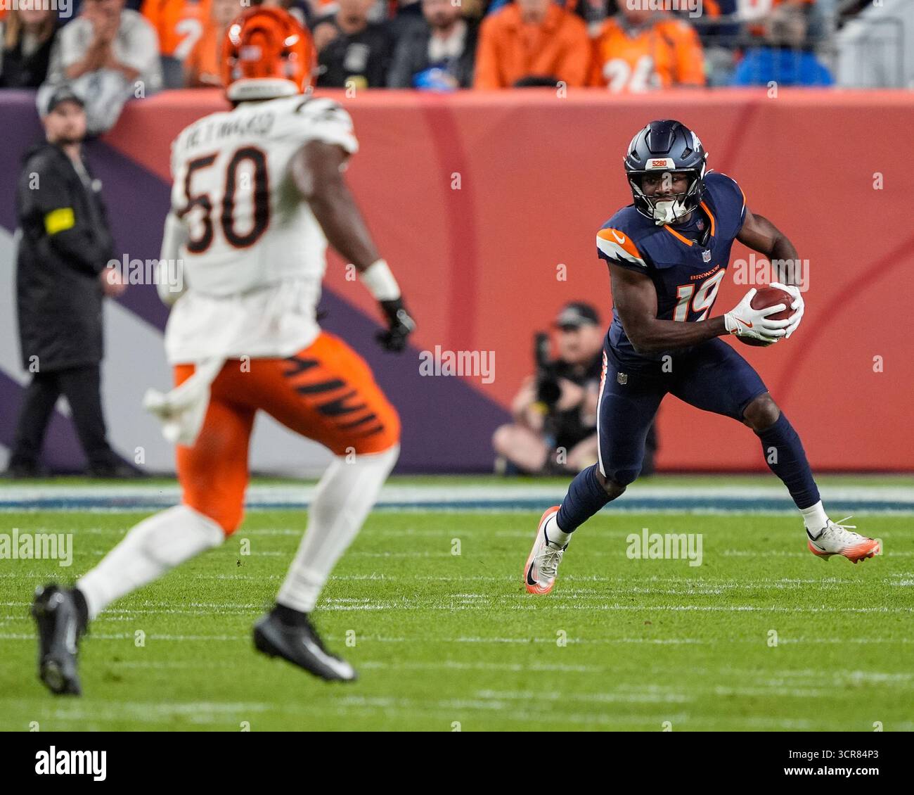 September 29, 2025: Denver Broncos wide receiver Marvin Mims Jr. (19 ...