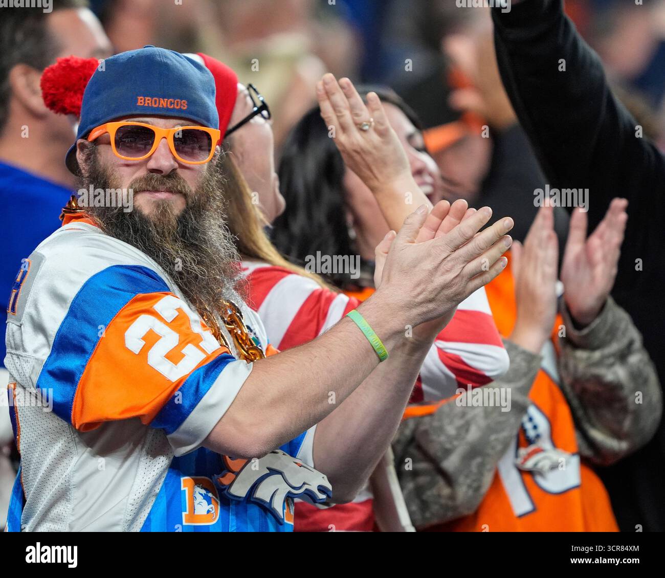 September 29, 2025: Broncos fans celebrate a touchdown in the first ...