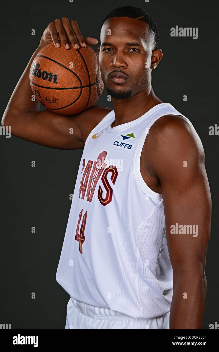 Cleveland Cavaliers forward Evan Mobley poses for a photo during the ...