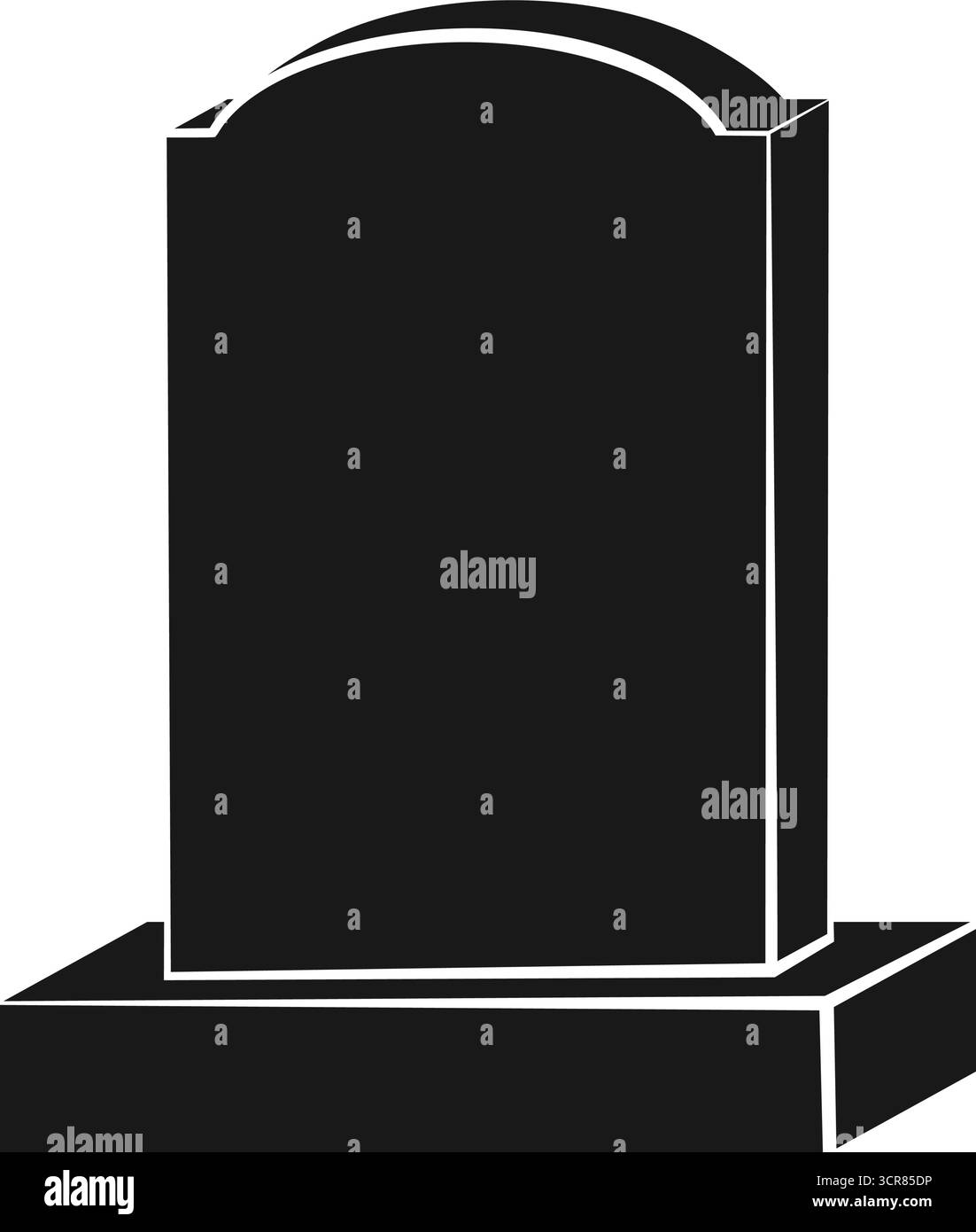 Headstone icon in black Stock Vector Images - Alamy
