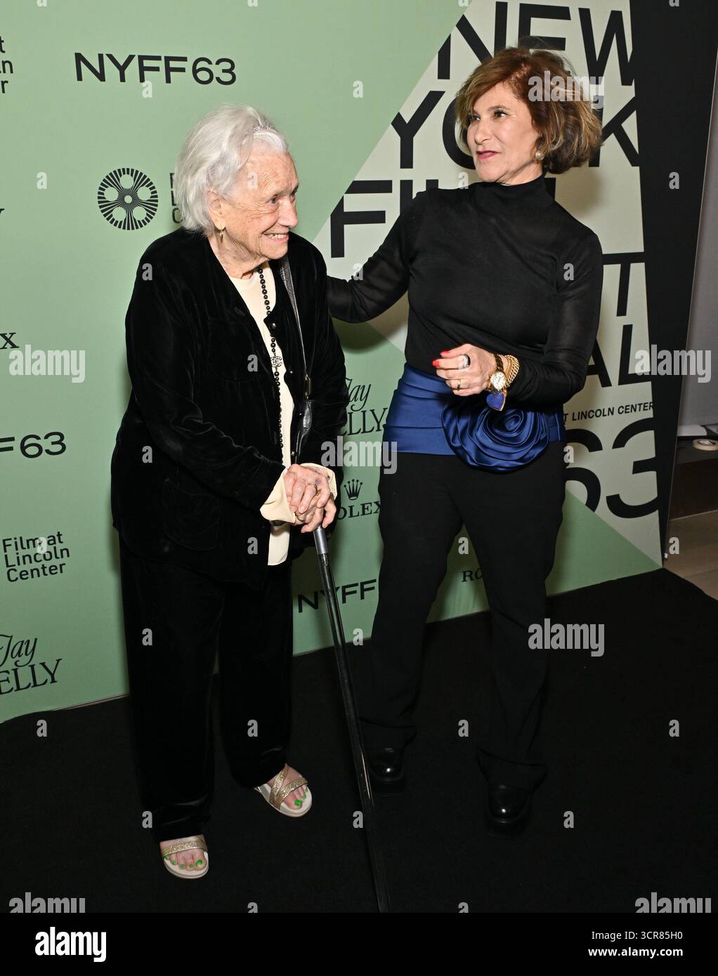 Ann Roth, left, and Amy Pascal attend the premiere of "Jay Kelly" at ...