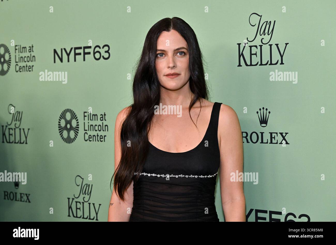 Riley Keough attends the premiere of "Jay Kelly" at Alice Tully Hall ...