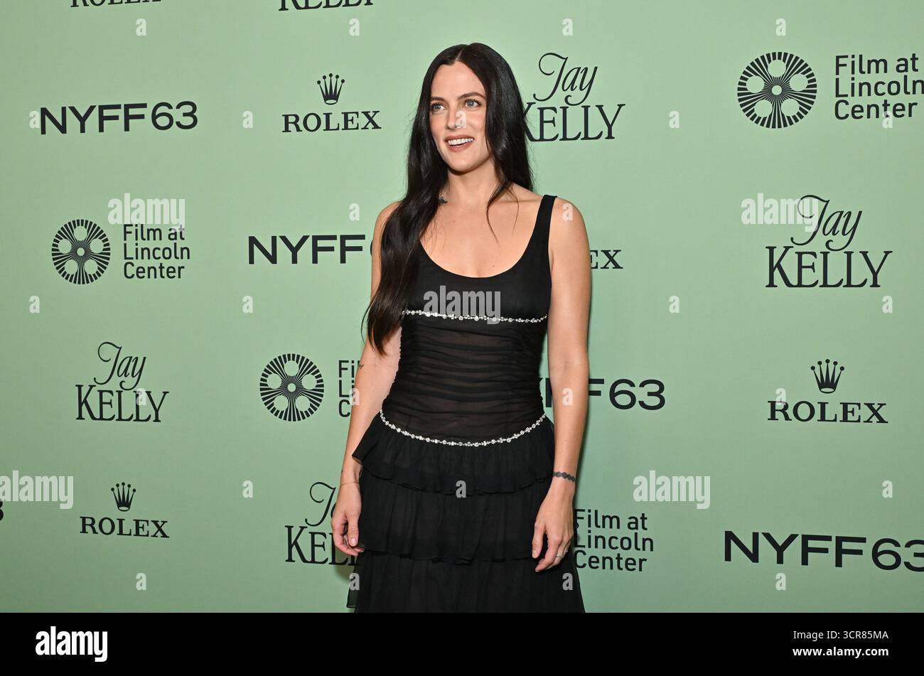 Riley Keough attends the premiere of "Jay Kelly" at Alice Tully Hall ...