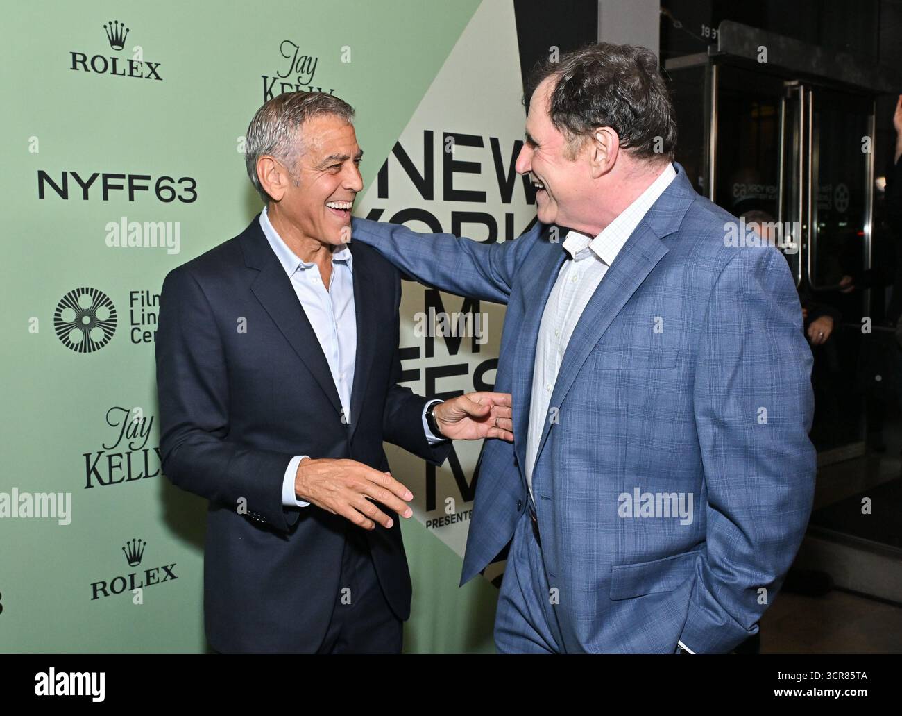 George Clooney, left, and Richard Kind attend the premiere of "Jay ...
