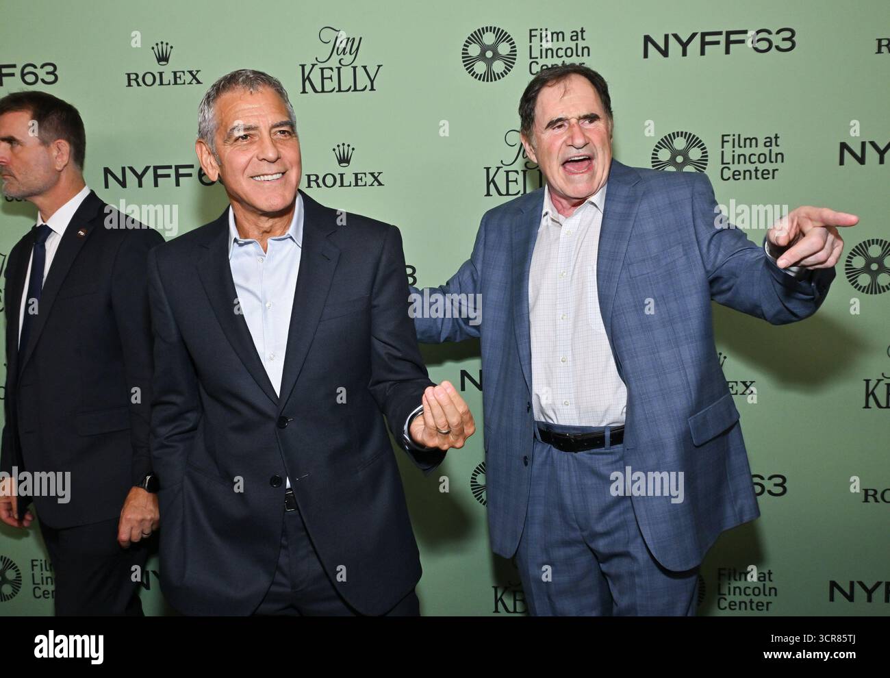 George Clooney, left, and Richard Kind attend the premiere of "Jay ...