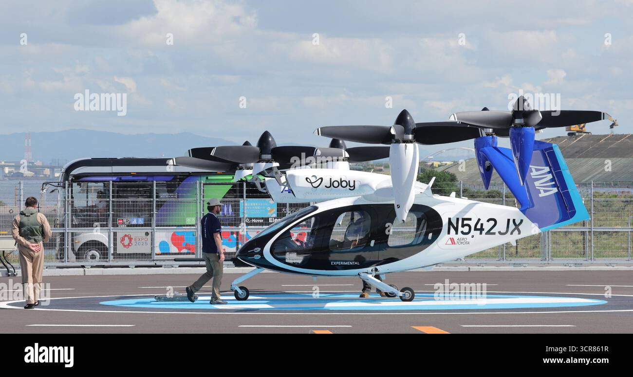 A photo Shows ANA Holdings and Joby Aviation's next-generation "Flying ...