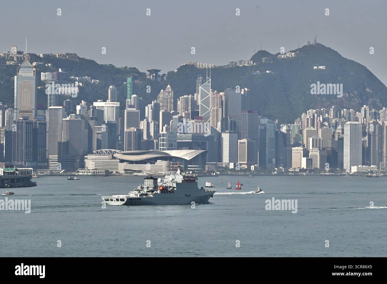 The Chinese PLA Navy Qi Jiguang Type 680 training ship sailing in ...