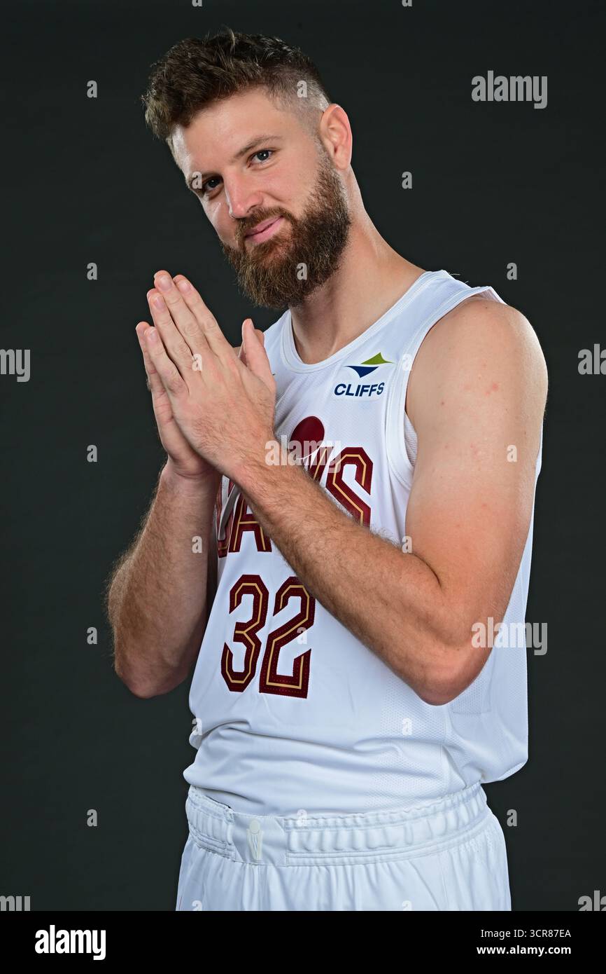 Cleveland Cavaliers forward Dean Wade poses for a photo during the NBA ...