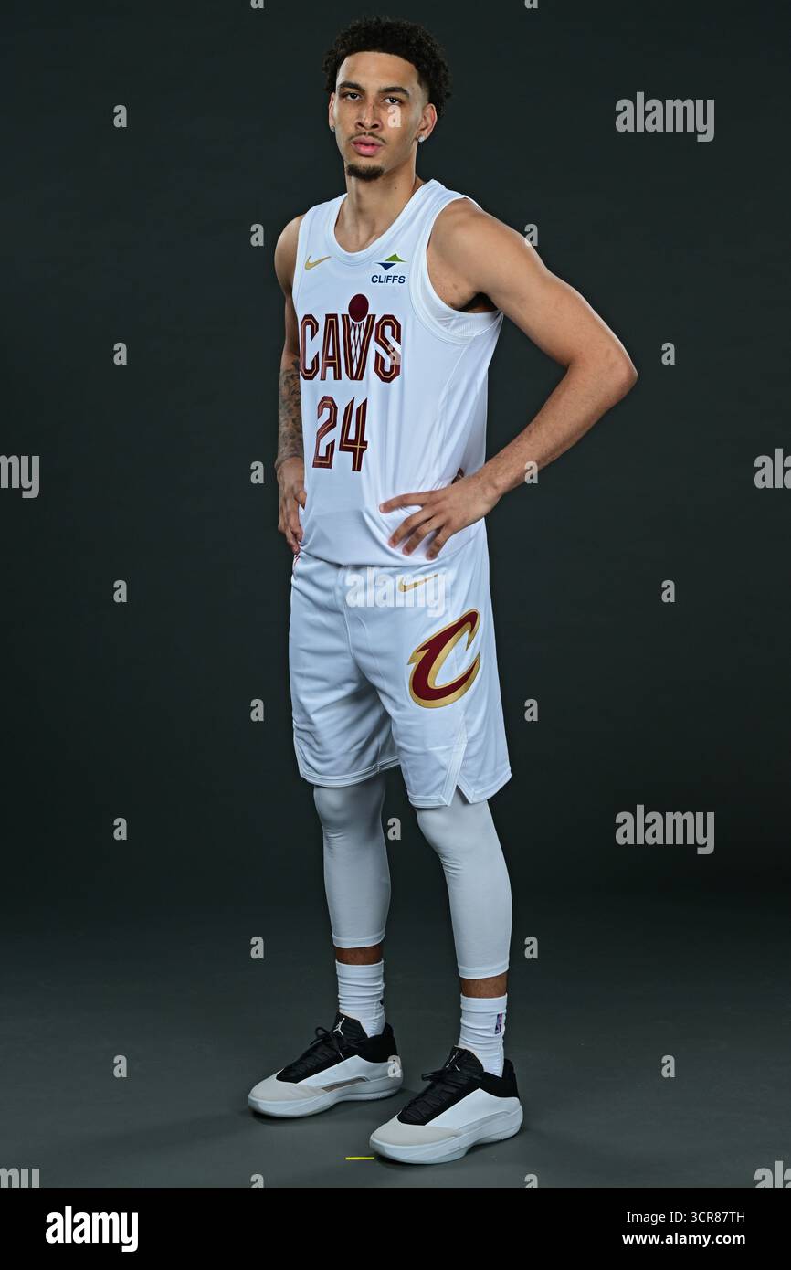 Cleveland Cavaliers guard Tyrese Proctor poses for a photo during the ...