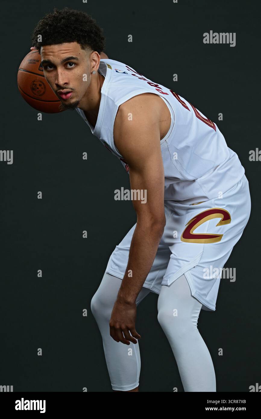 Cleveland Cavaliers guard Tyrese Proctor poses for a photo during the ...