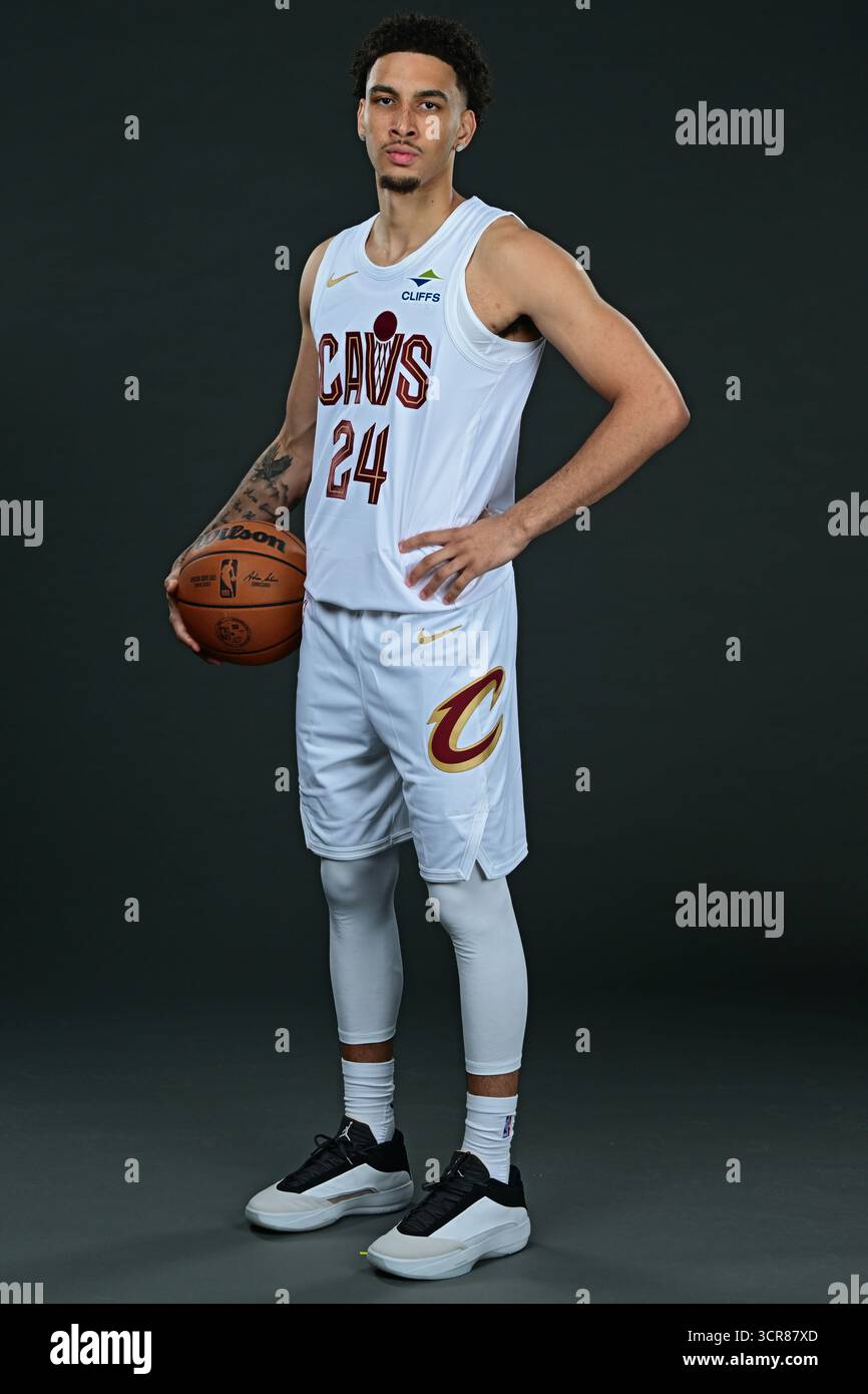 Cleveland Cavaliers guard Tyrese Proctor poses for a photo during the ...