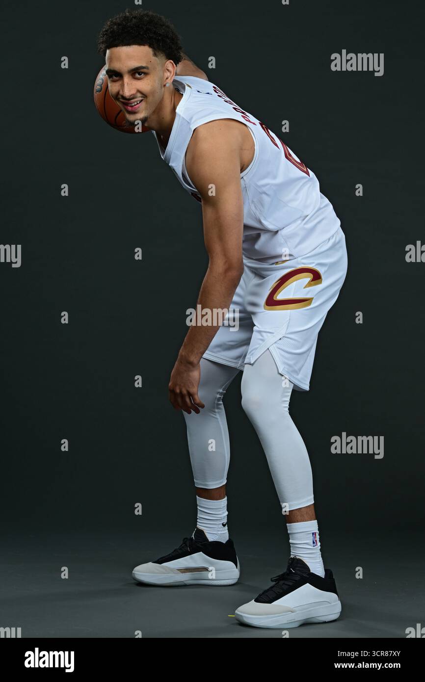 Cleveland Cavaliers guard Tyrese Proctor poses for a photo during the ...