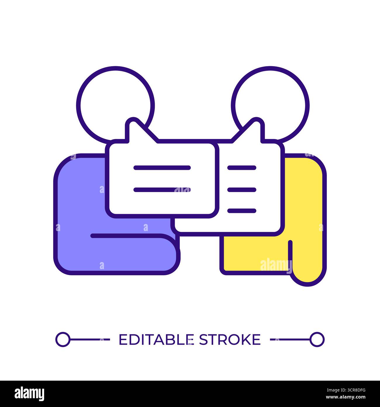 Conversation line color icon Stock Vector Images - Alamy