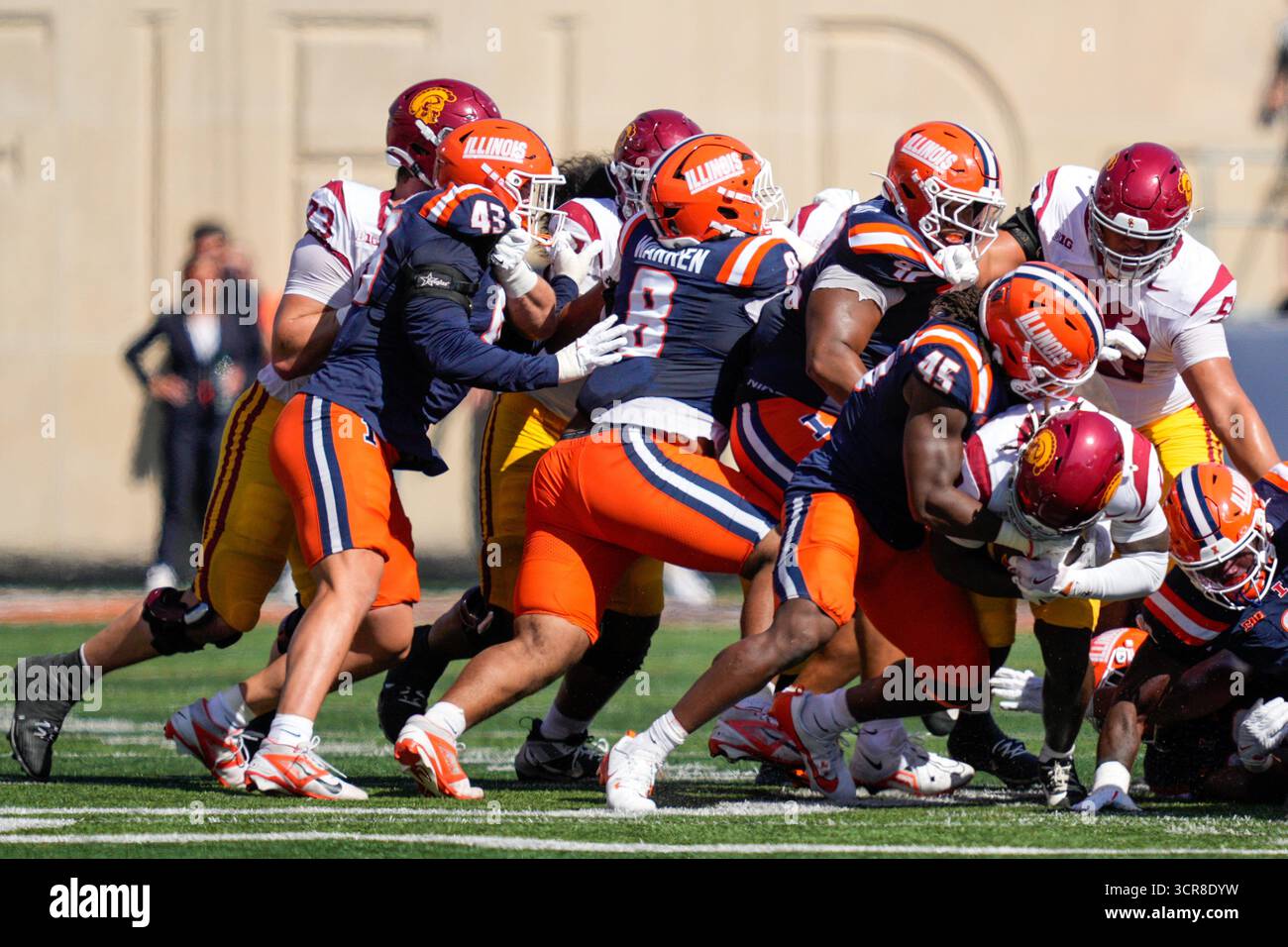 USC Trojans running back Waymond Jordan (2) is tackled during the NCAA ...
