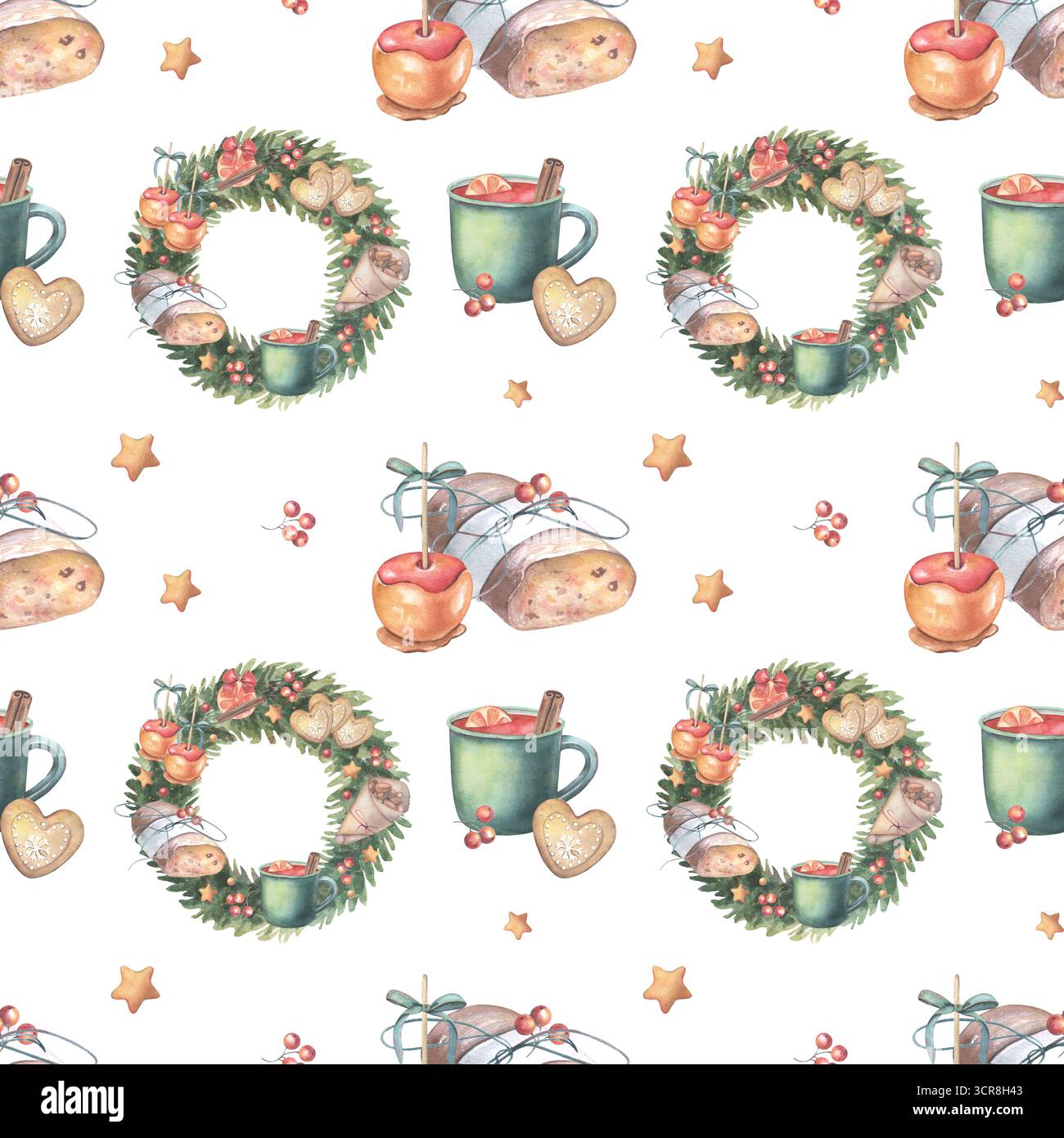 Christmas cake artwork Cut Out Stock Images & Pictures - Alamy