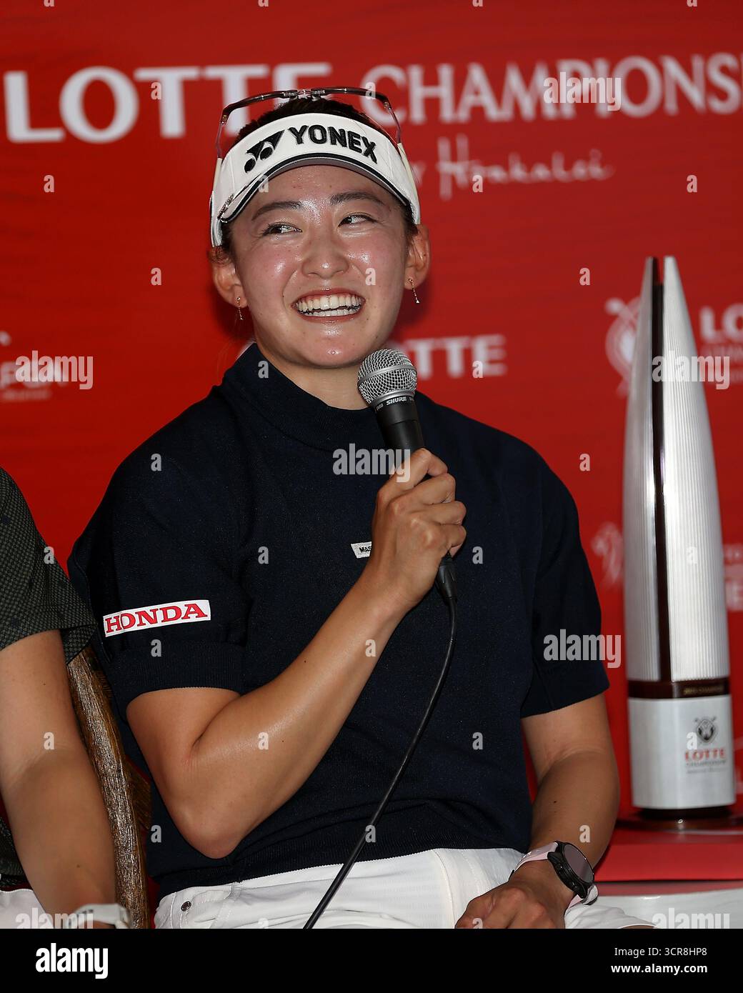 September 29, 2025 - Chisato Iwai speaks during a press conference leading up to the 2025 LOTTE ...