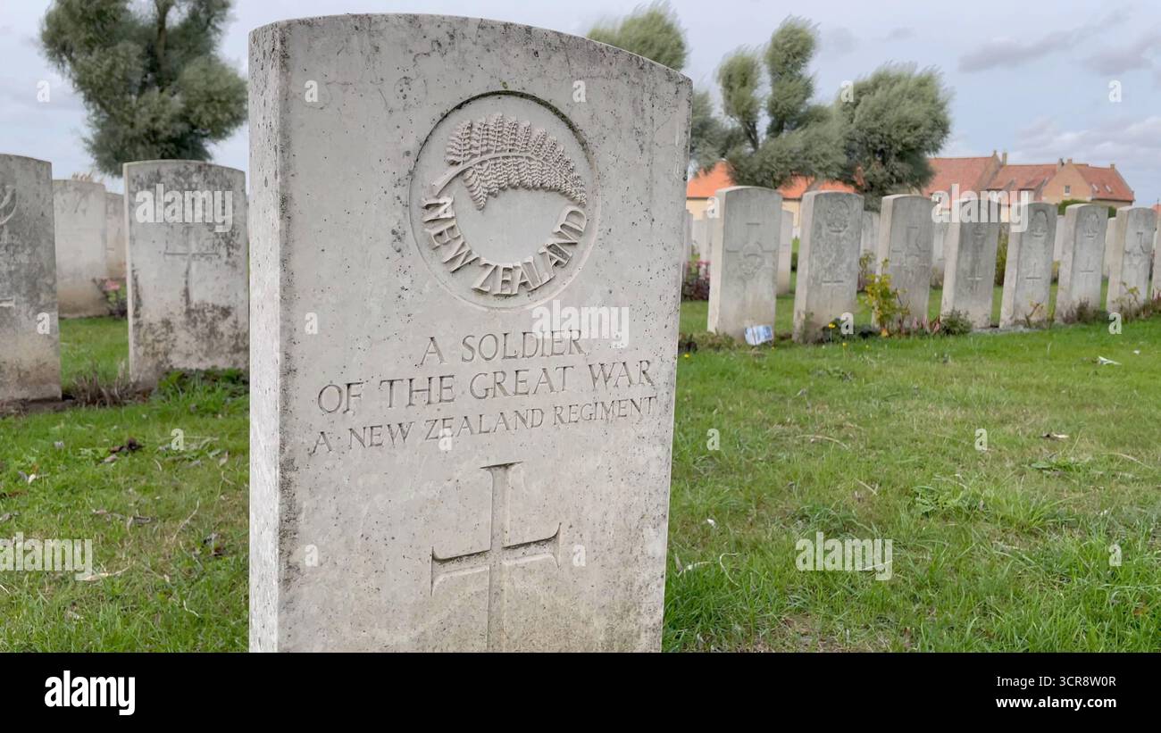 Mesen Belgium September 2025 Messines Ridge British Cemetery, a First ...