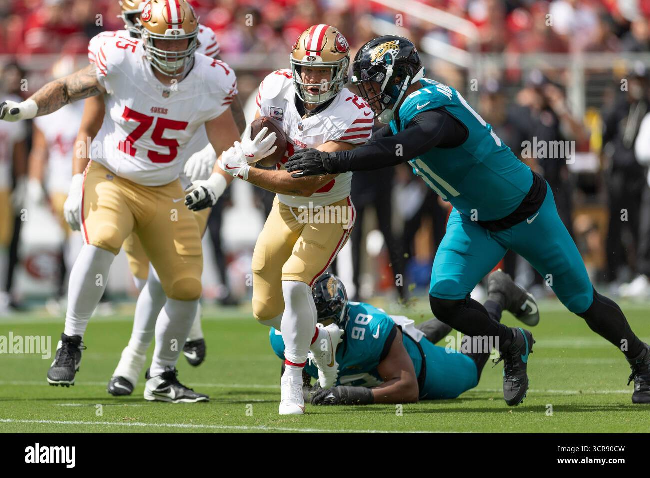 Sep 28, 2025; Santa Clara, California, USA; Jacksonville Jaguars ...