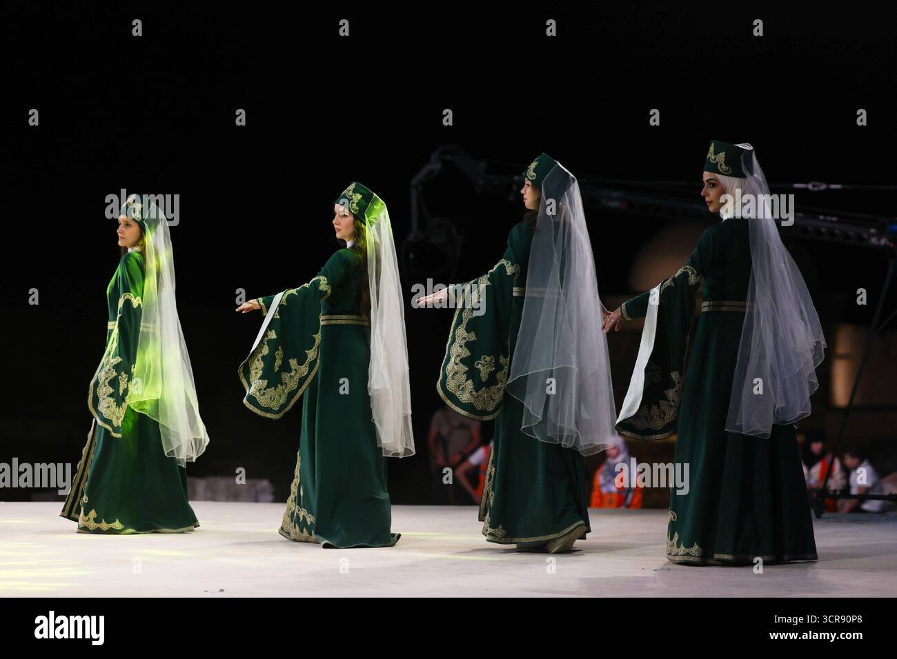 Circassian Youth Perform Traditional Dance at Aleppo Citadel Reopening ...