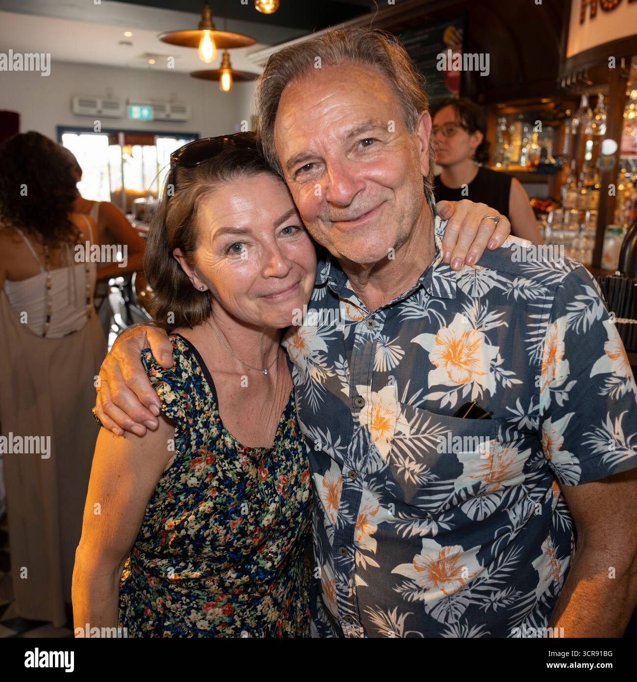 Celebrity actor Brian Capron with wife Jacqueline Capron Stock Photo ...