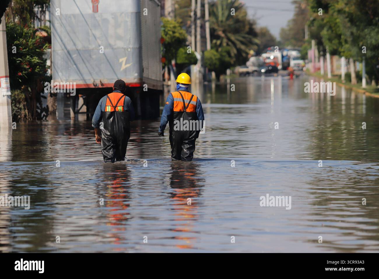 Flooding In Eastern Mexico City Due To Heavy Rains General view of a ...