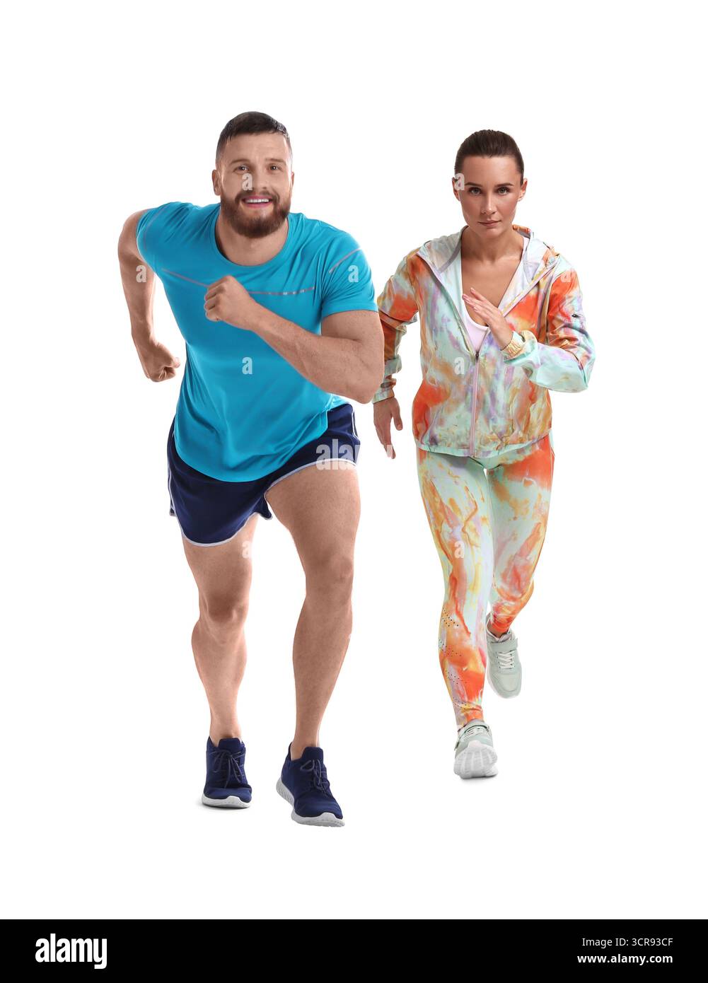 Marathon running race two Cut Out Stock Images & Pictures - Alamy