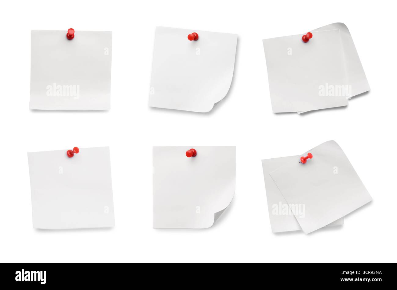 Different sticky notes blank Cut Out Stock Images & Pictures - Alamy