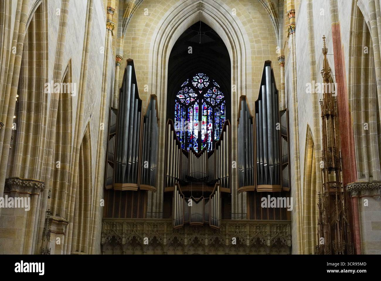 The interior of the largest Protestant church in Germany. It has the ...