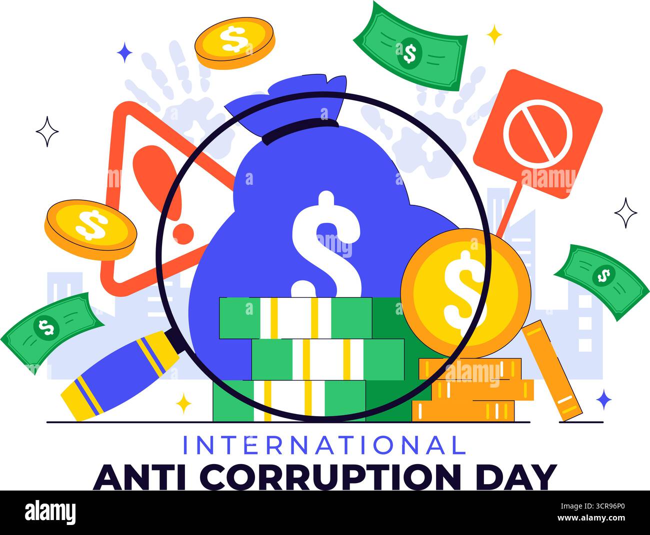 Corruption message Stock Vector Images - Alamy