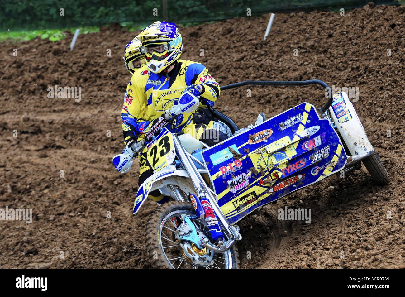 Motocross, Rudersberg, Baden-Wuerttemberg, Germany, Europe, pair of ...