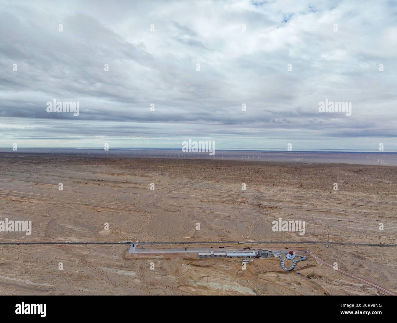Aerial photography of the Red Cliff Martian Landform Service Area in ...