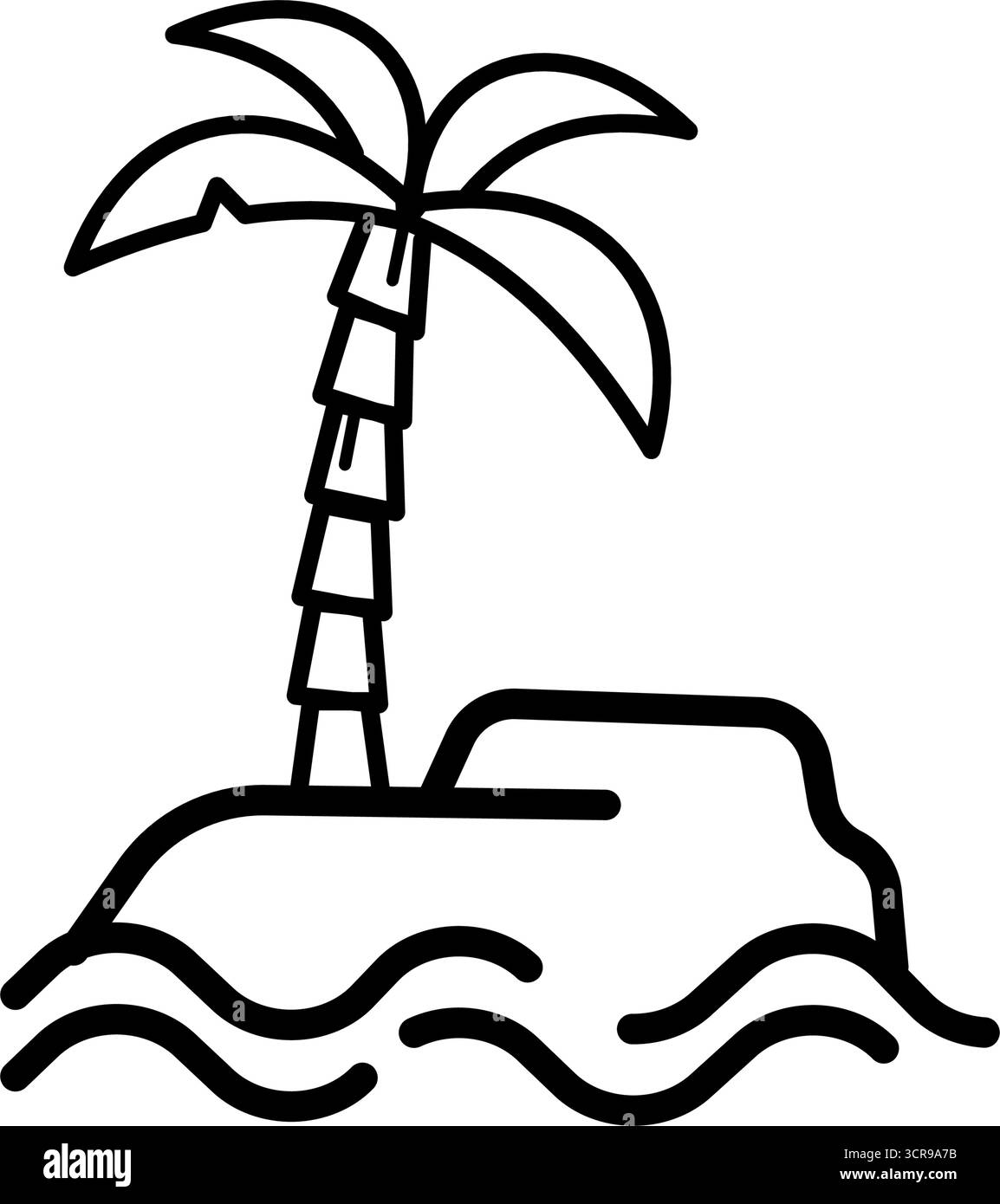 Tropical island paradise Cut Out Stock Images & Pictures - Alamy