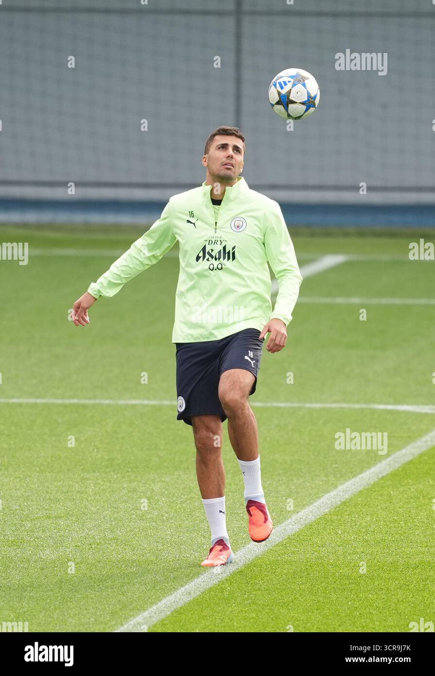 Manchester City's Rodri during a training session at the City Football ...